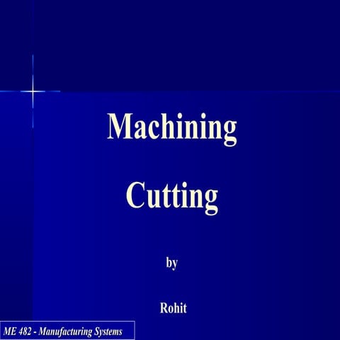 machining and machine tools | PPT