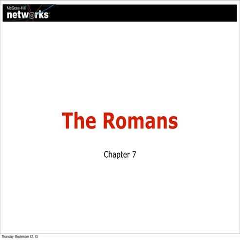 Ch7 - The Romans | PDF