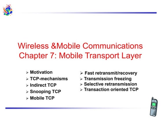 Mobile transport layer . | PPT