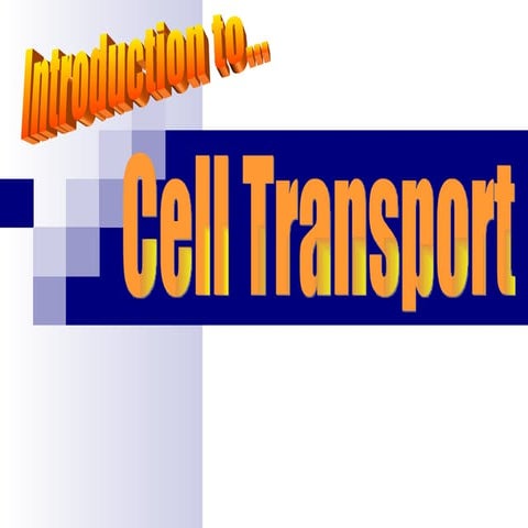 Ch 7 cell transport 2011 | PPT