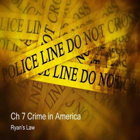 Crime In The USA | PPTX