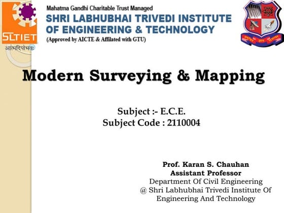 MODERN SURVEYING TECHNIQUES | PPT