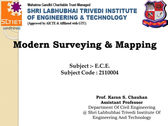 MODERN SURVEYING TECHNIQUES | PDF