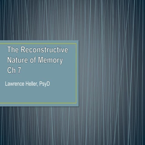 Ch 7 Reconstructive Memory.pptx