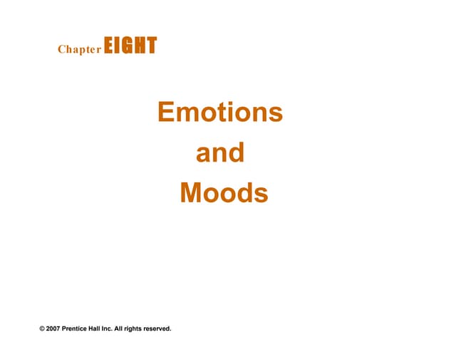 Emotions And Moods - Organizational Behavior - Psychology | PPT