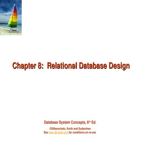 ch8.ppt - for usgae ,application, representation, relational model and ...