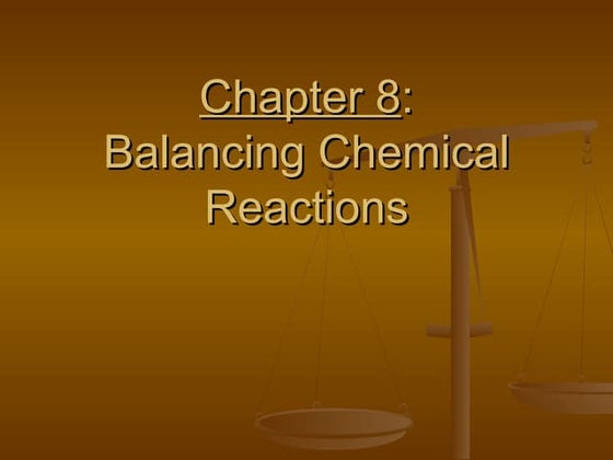 Writing and Balancing Chemical Equation | PPTX | Chemistry | Science