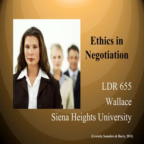 Negotiation Ethics | PPTX