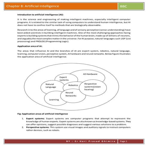 Introduction to artificial intelligence | DOCX