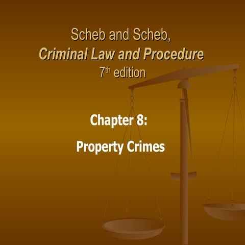 Ch 8 Property Crimes | PPT