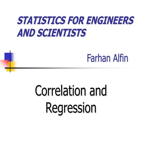 Ch9 Correlation and Regression | PPT | Physics | Science