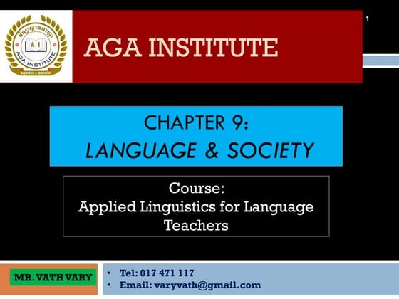 Chapter 10 style, context and register | PPTX