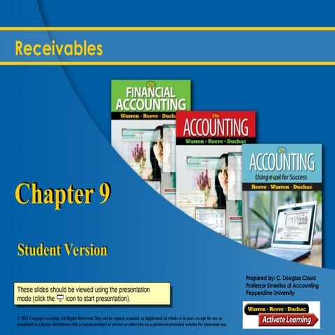 Ch 9 Receivables PRINCIPLE ACCOUNTING KIESO | PPT