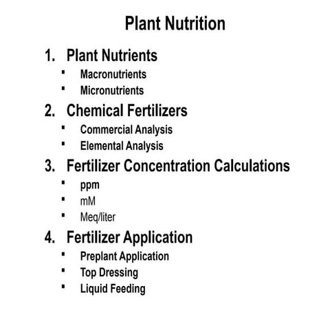 Plant Nutrition lecture for agriculture science | PPT