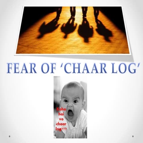 Sab se bada Rog,Kya Kahenge Chaar Log- A Modern Story | PPTX