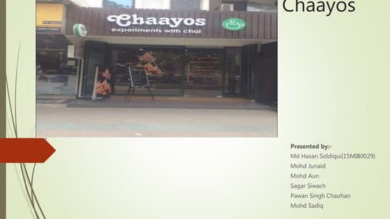 Chaayos | PPTX | Business | Business and Finance