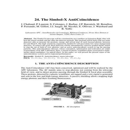 Chabaud julien poster 24 - the simbol-x anti-coincidence | PDF