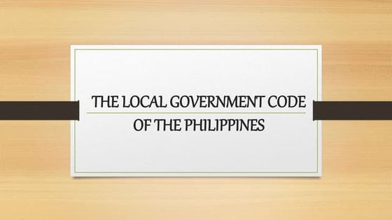 Local Legislative Process | PPTX