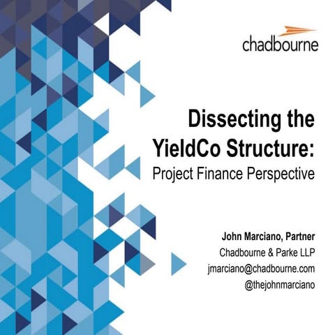 Dissecting the Yieldco Structure | PPT