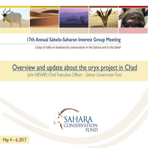 Overview and update about the oryx project in Chad | PDF