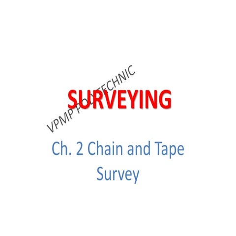 chain-and-tape-survey. using and important | PDF