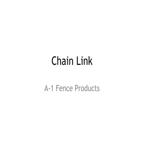 Chain link | PPT