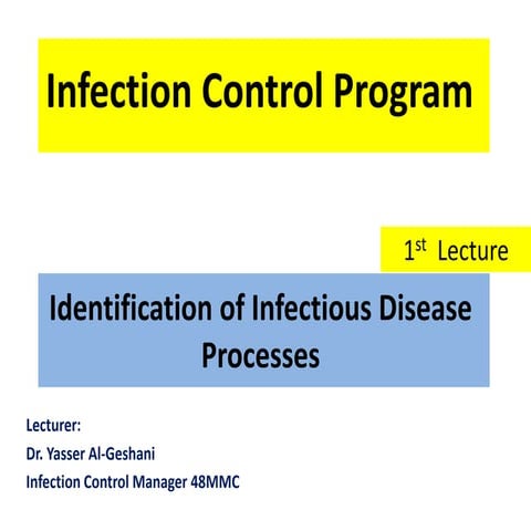 Chain of infection infectious disease process | PPTX
