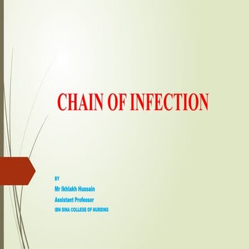 Chain of Infection | PPTX