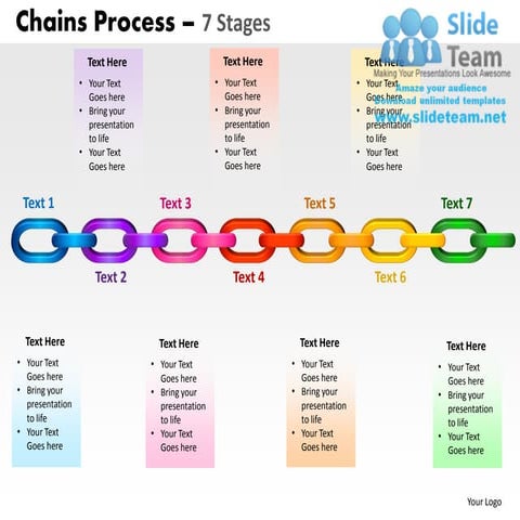 Chains process 7 stages powerpoint slides ppt templates | PPT