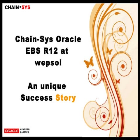 Chainsys Accelerate Presentation | PPT