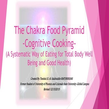 Chakra food pyramid | PPTX
