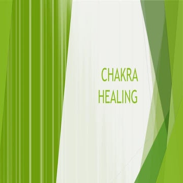 How one can do the Chakra Balance with practice | PPTX
