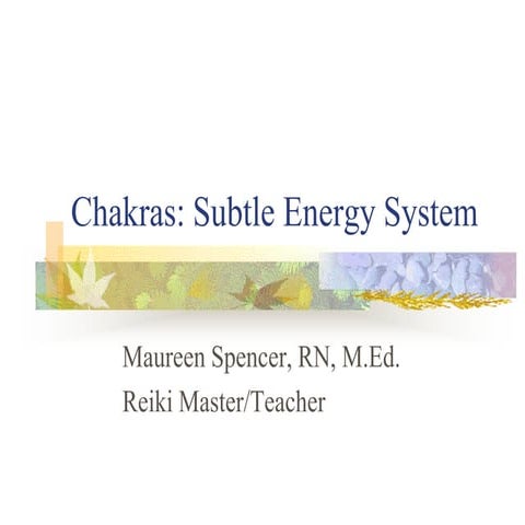 Chakra system slide presentation | PDF