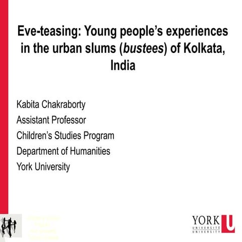 Anti eve-teasing concept | PPTX