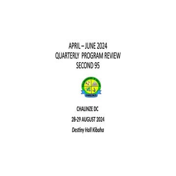 CHALINZE dc SEC 95 Presentation.pptxMSTHHYUJJNNHBNMMM | PPTX