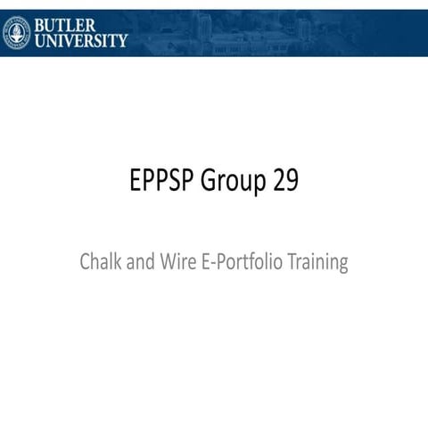 Chalk And Wire Training | PPT