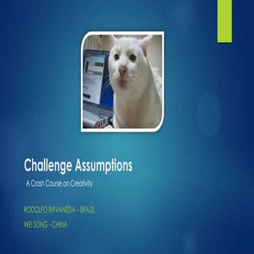 Challenge assumptions | PPTX