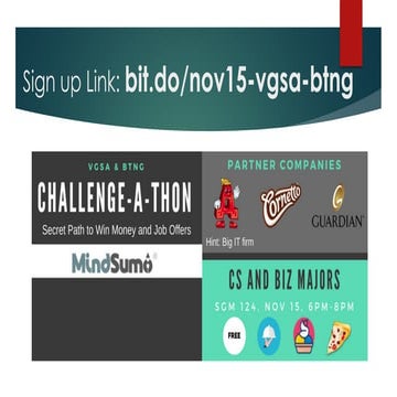 Challenge-a-thon by USC VGSA and BTNG | PPT