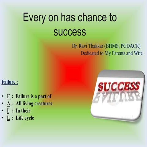 [Challenge:Future] Every one has chance to Success | PPTX