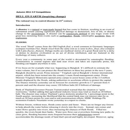 [Challenge:Future] HELL ON EARTH (inspiring change) | PDF