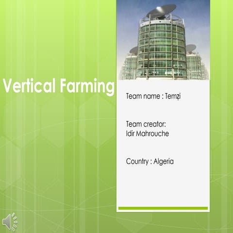 [Challenge:Future] Vertical Farming | PPT
