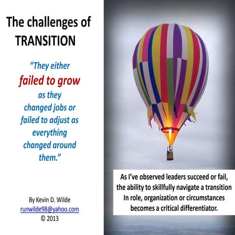 Challenge of transition | PPTX