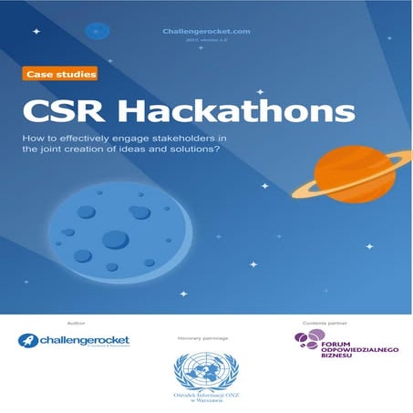 Bring CSR activities to another level - HACKATHONS | PDF