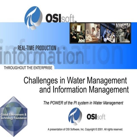 Challenges in Water Management and Information Management | PPT