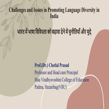Challenges and Issues in Promoting Language Diversity in India.pptx