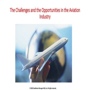 Challenges and Opportunities in Aviation Industry | PPTX