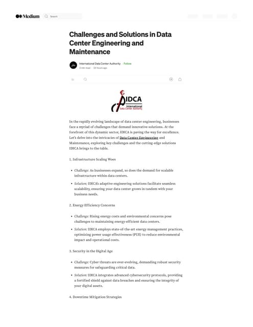 Top Skills Every Data Center Engineer Should Master.pdf | Cloud ...