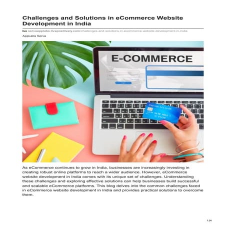 Challenges and Solutions in eCommerce Website Development in India.pdf