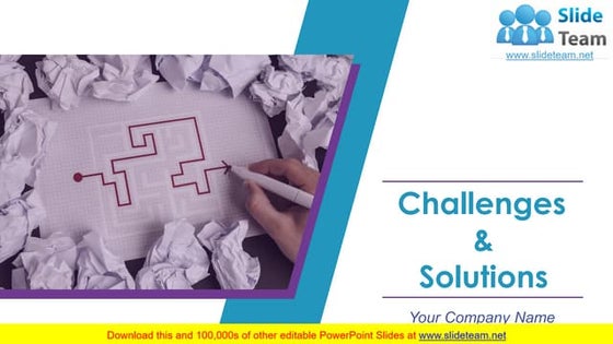 Challenges And Solution Table Powerpoint Graphics | PPT