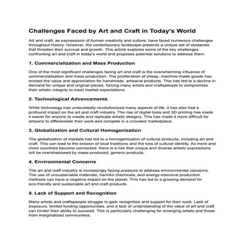Challenges faced by art and craft in Today's World.pdf